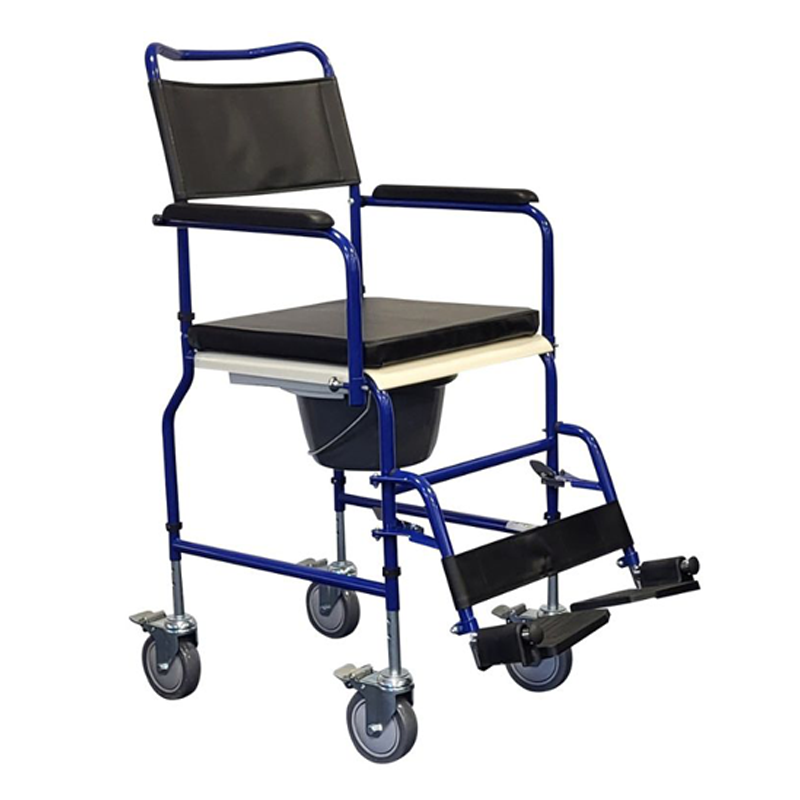 Alerta Adjustable Height Commode & Transfer Chair | 4 Braked Castors