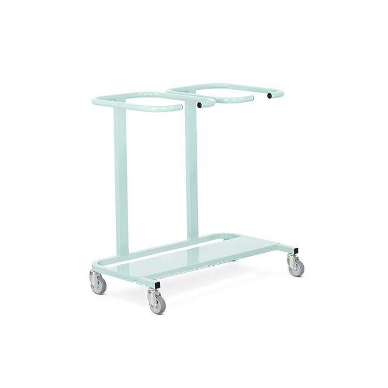 Trolley | Soiled Linen | Double | Mild Steel | Cantilever Frame