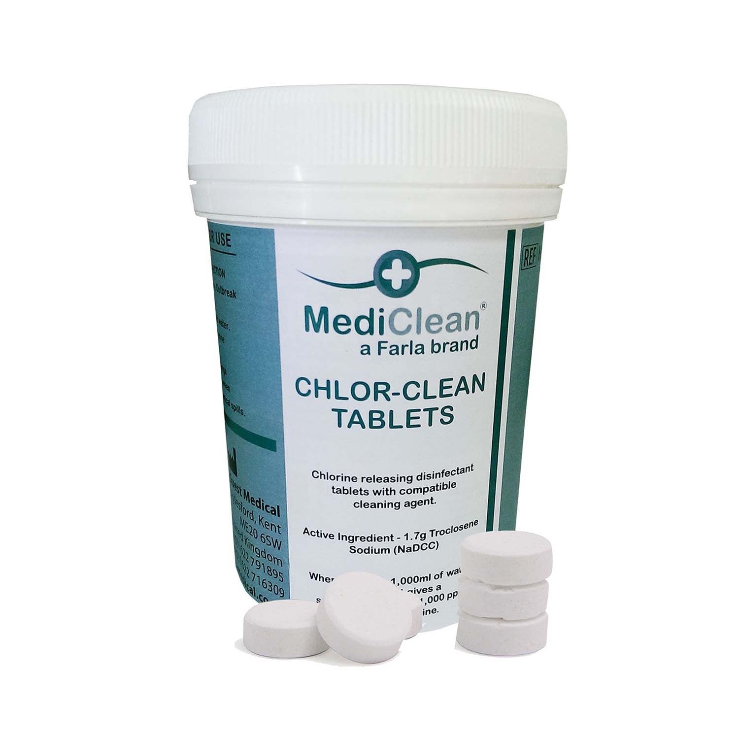 MediClean Chlor Clean Tablets | Chlorine releasing Disinfectant Tablet