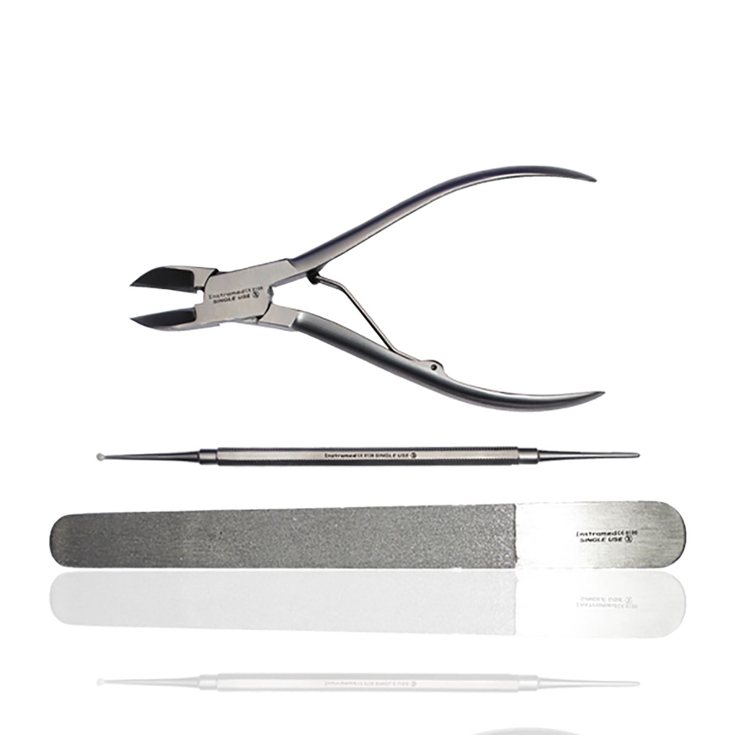 Instramed Podiatry Assistants Pack | Curved Roller Spring Nail Clipper