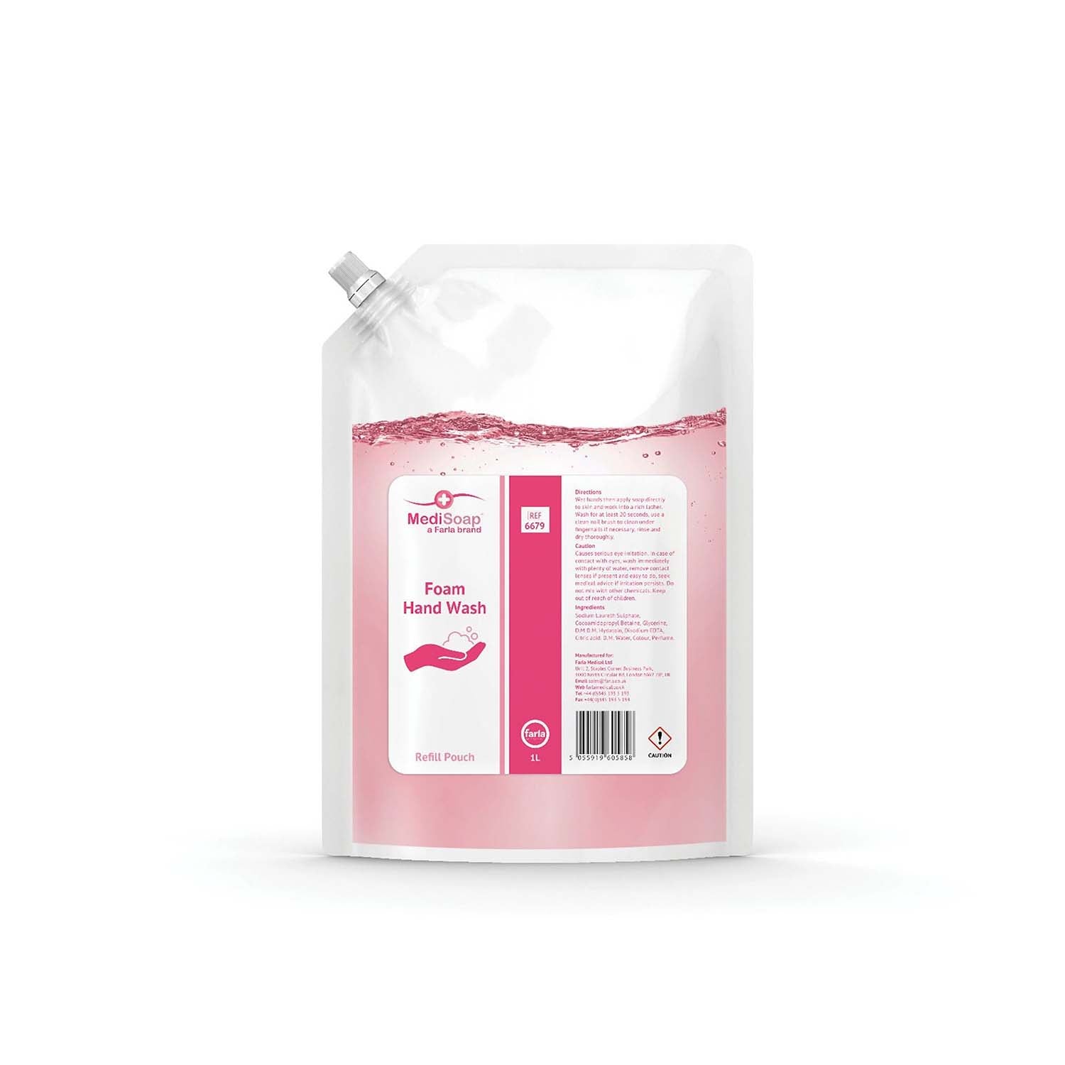 MediSoap Foam Hand Wash Refill Pouch | Fragrance Free Hand Wash | 1000