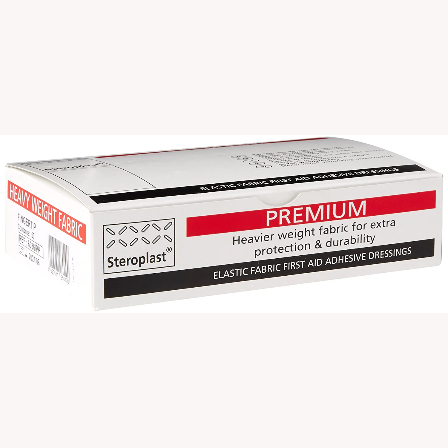 Steroplast Premium Elastic Fabric Plasters | Fingertip | 7.2 x 4.2cm