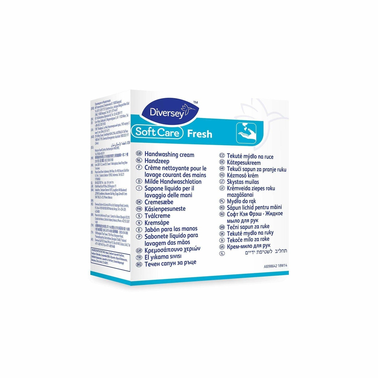 Softcare Fresh Handwashing Cream | 800ml | Box of 6