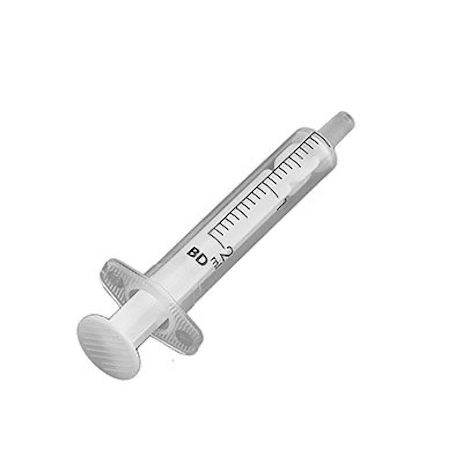 BD Discardit 2 Piece Syringe | 2ml Luer Slip | Concentric Tip | Scale