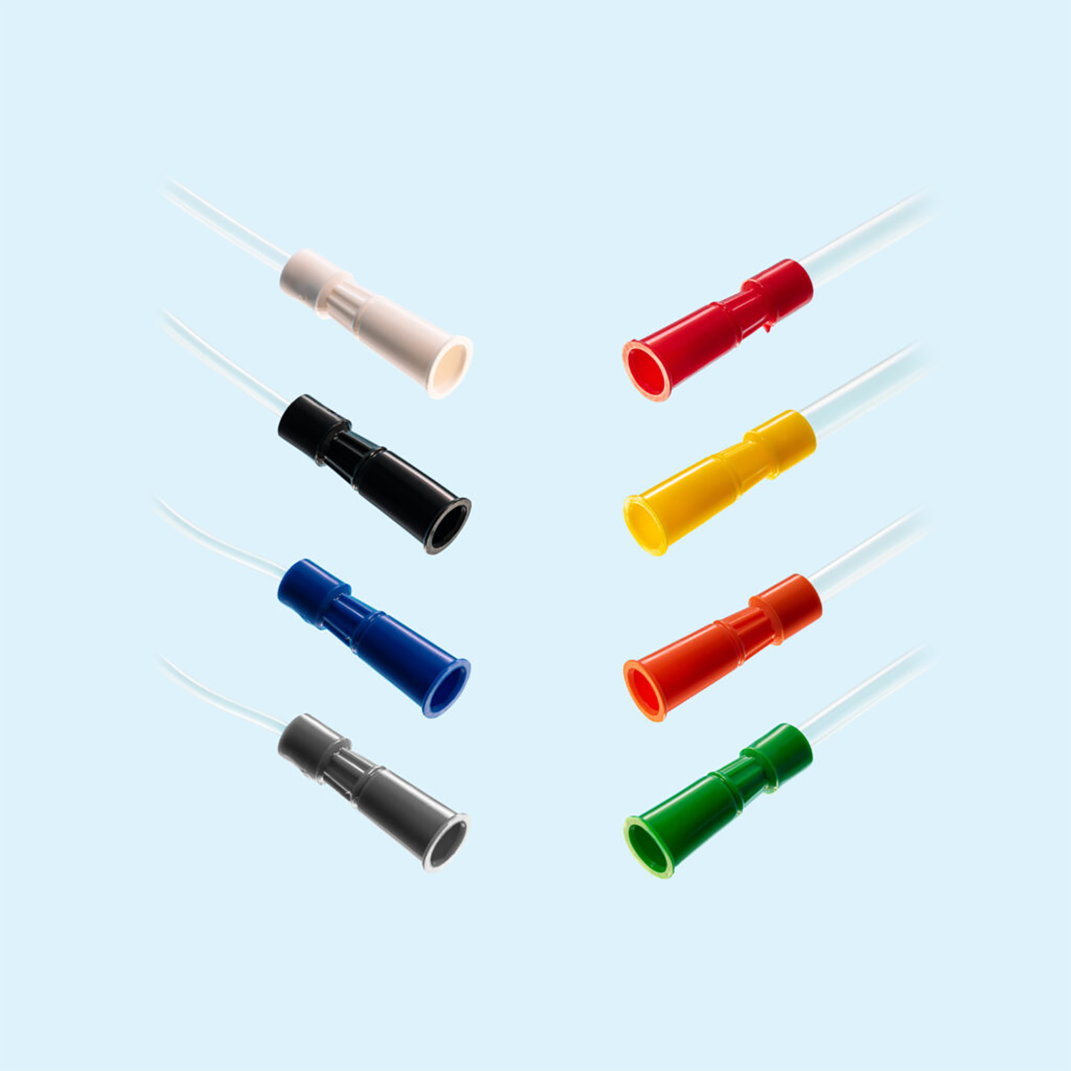 Funnel Suction Catheters | White | 12 x 60cm | Pack of 100