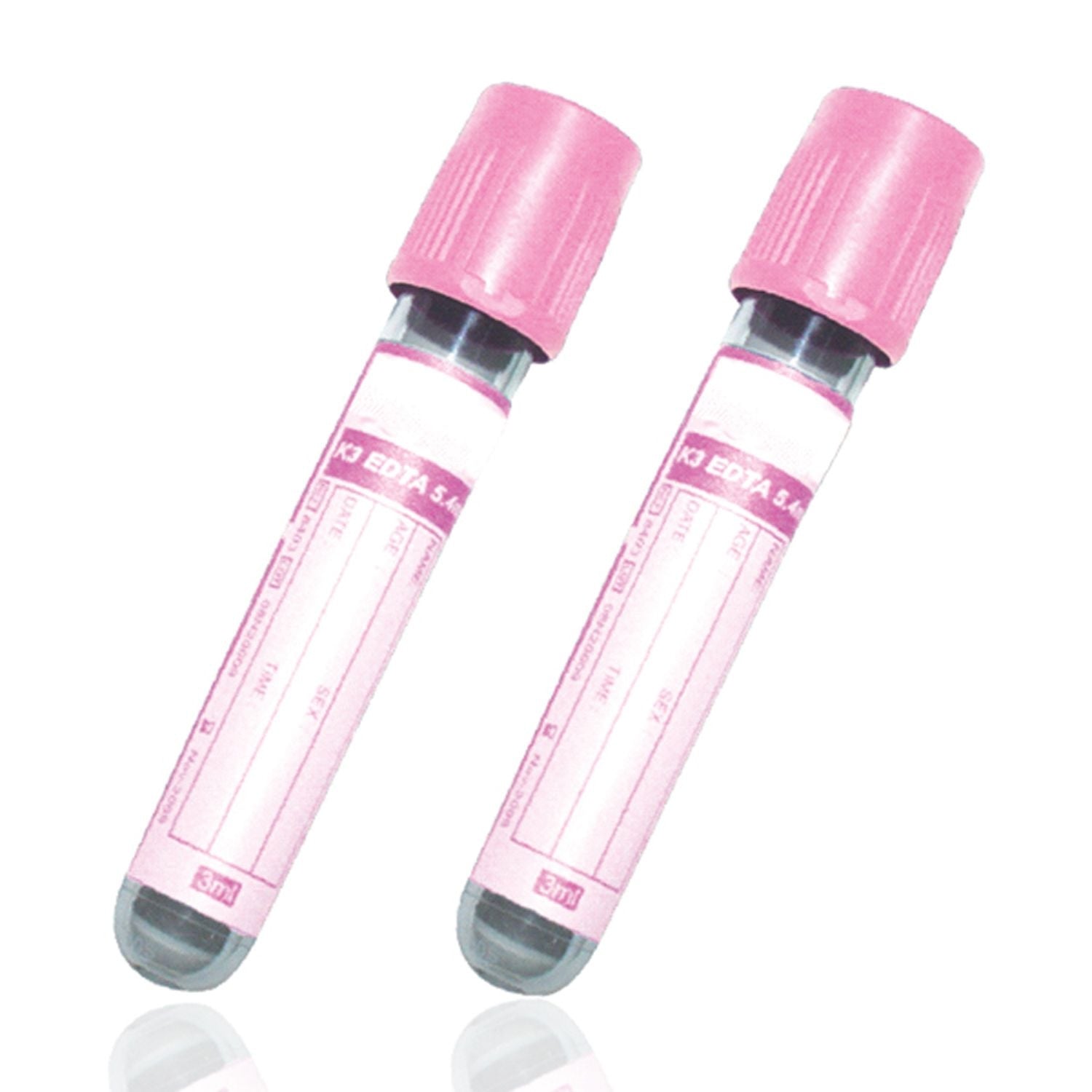 BD Vacutainer Plastic Crossmatch Tubes with Pink Hemogard Closure | 6