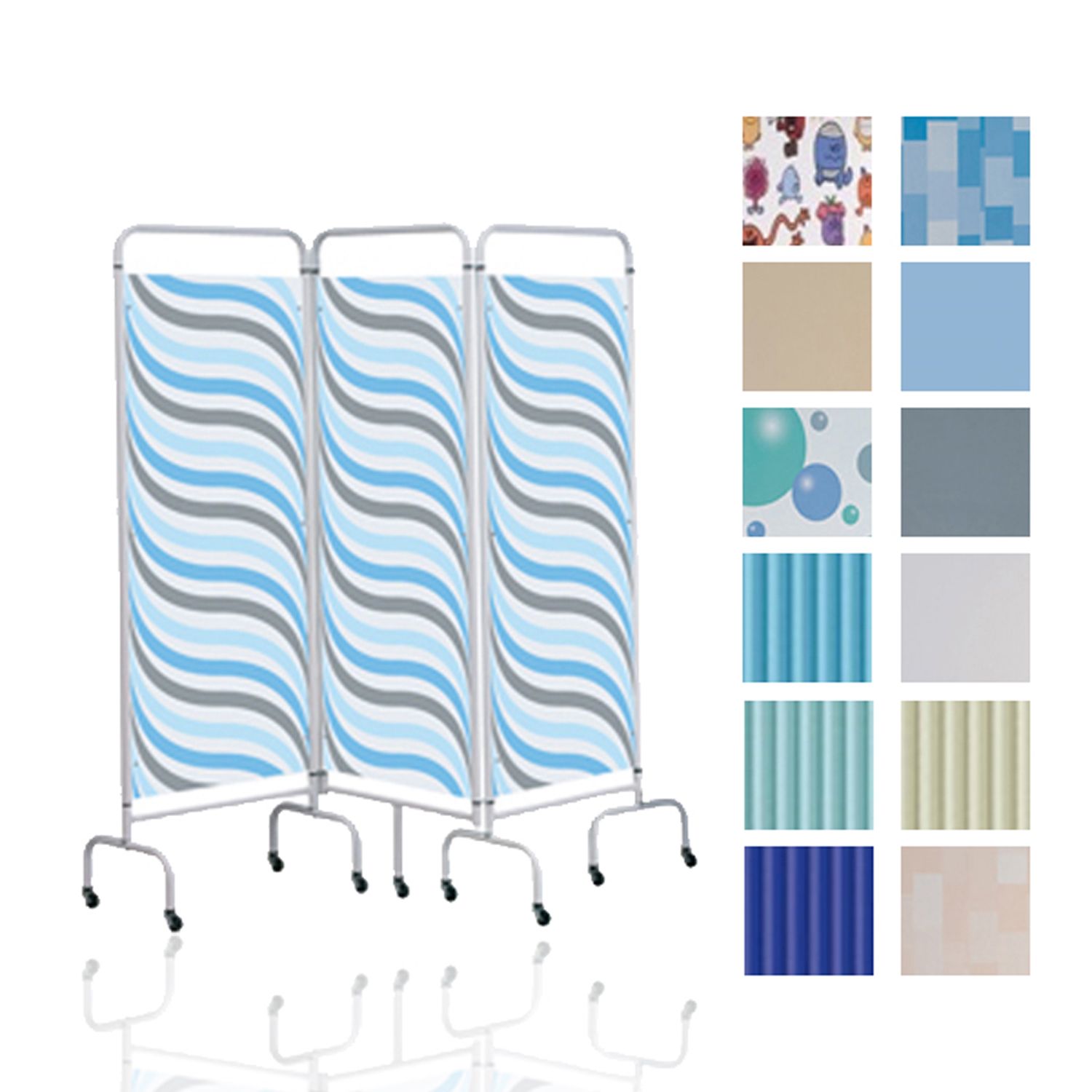 Sunflower Three Panel Mobile Folding Screen