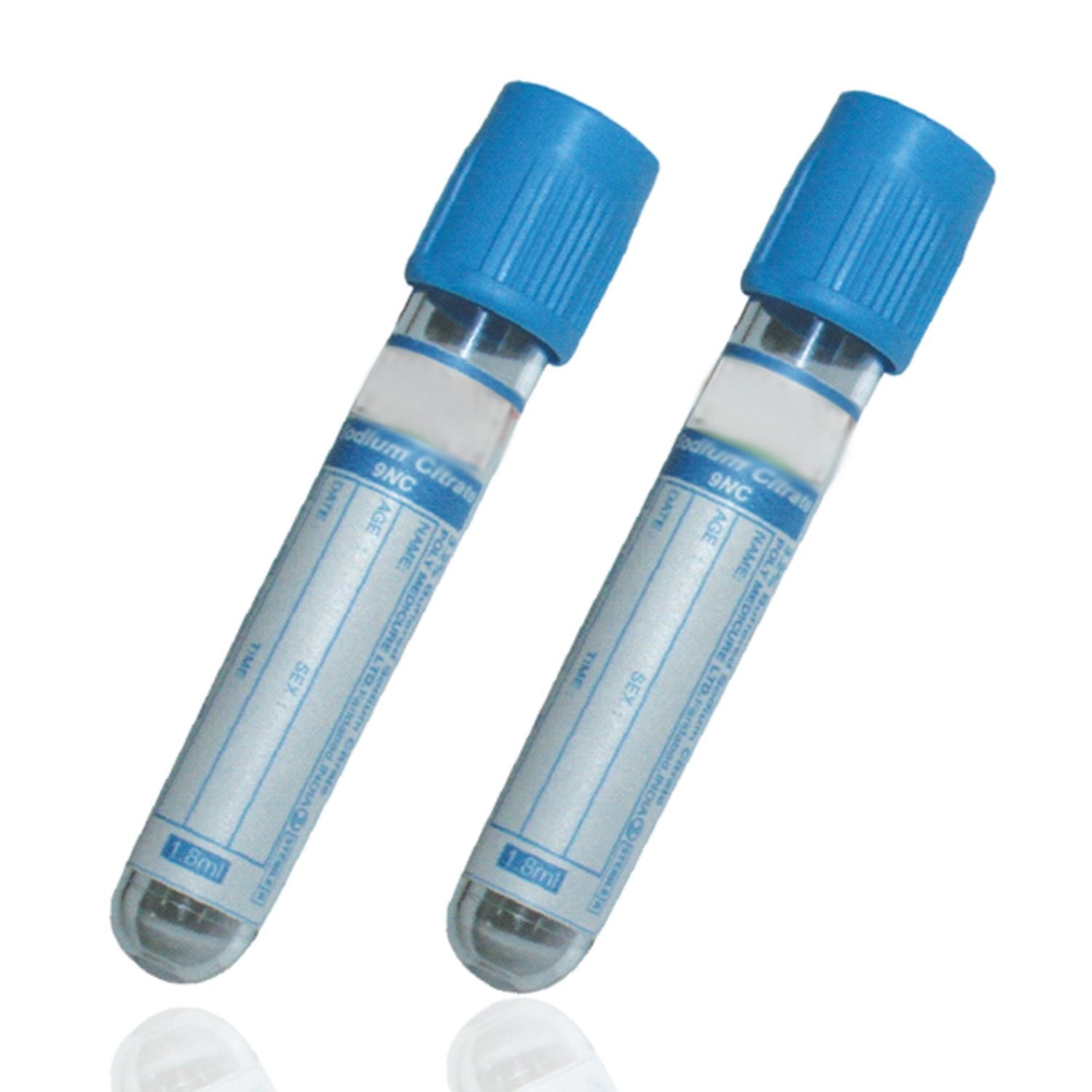 BD Vacutainer Plus Citrate Tubes with Light Blue Hemoguard Closure | 2